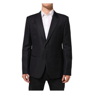 Dolce & Gabbana 2-Knopf-Sakko - - Jackets - Herren - Schwarzk - 2XL