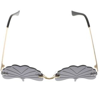 Garneck de Soleil Femme sans Monture Forme de Ginkgo Légères et Résistantes pour Festival et Fête