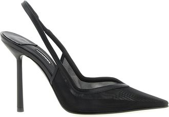 Le Silla Femme, Chaussures, Noir, Taille: 38 1/2 EU Vivienne Mesh Slingbacks