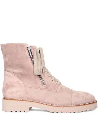 Ron White bottines en daim &agrave; lacets Tara - Tons neutres