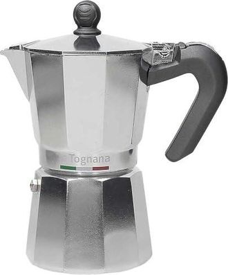 Tognana Authentika, 3-Tassen-Kaffeemaschine 0,18 l, Aluminium, hergestellt in Italien