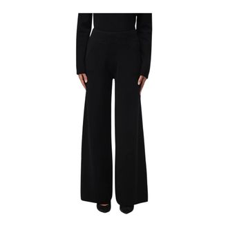 Max Mara Femme, Pantalons, Noir, Taille: 38 FR Wide Leg Knit Pants