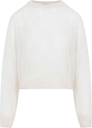 Brunello Cucinelli Rundhalspullover - Creme