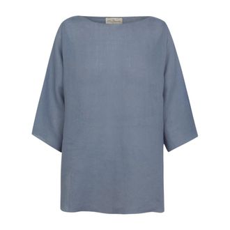 Cortana Oversized Top - - Blouses & Shirts - Damen - Blau - 2XS