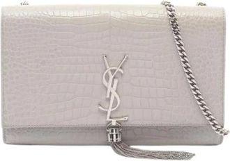 Saint Laurent Sac bandouli&egrave;re vintage doccasion - Femme - Pre-owned - Gris - Taille: ONE Size