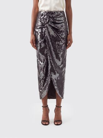 Rotate Jupe crayon midi taille haute avec sequins et fente avant