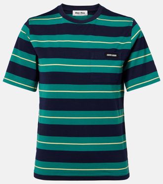 Miu Miu T-Shirt aus Baumwoll-Jersey