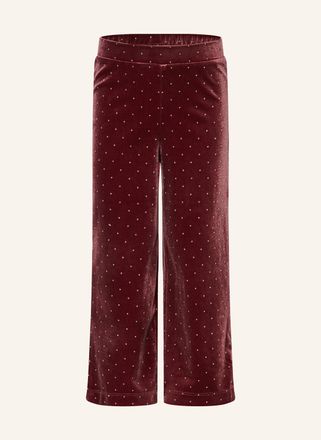 s.Oliver S.Oliver Red Samthose Mit Schmucksteinen rot