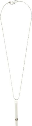 Maison Margiela unisex, Accessoires, Gris, Taille: ONE Size Polished Palladio Pendant Necklace