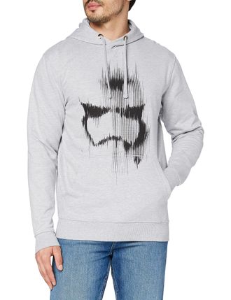 Star Wars Herren Trooper Mask Kapuzenpullover, Grau (Grey Heather Hgy), X-Large