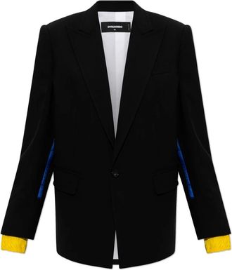 Dsquared2 Femme, Vestes, Noir, Taille: 34 FR Wool Blazer