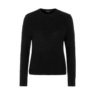 Marc Cain Strickpullover Made in Germany mit Jacquard-Muster - - Knitwear - Damen - Schwarzk - XS