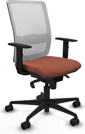 Piqueras y Crespo Haches Programmierstuhl mit 1D-Armen, h&ouml;henverstellbare Lendenwirbelst&uuml;tze, ausgestattet mit 5 Positionen und eingespritztem Schaum. Mit Rollen von 65