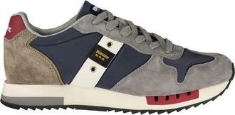 Blauer Blue Polyurethan Herren Sneaker