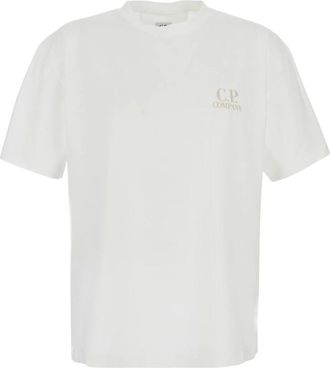 C.P. Company C.p. Company, Homme, Tops, Blanc, Taille: XL T-Chemises