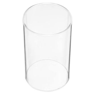 Holibanna Transparenter Glaszylinder Windgesch&uuml;tzt Kerzenh&uuml;lle Aus Robustem Glas F&uuml;r Stabkerzen Praktische Schutzabdeckung Langlebig Und Bruchsicher F&uuml;r Kerzen-