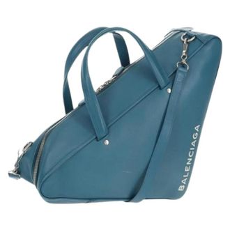 Balenciaga Sac &agrave; main vintage Pre-owned - Femme - Pre-owned - Bleu - Taille: ONE Size