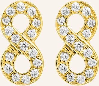 Cada Cada Ohrstecker Tiny Infinity gold