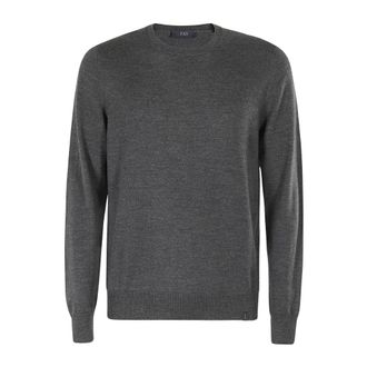 Fay Homme, Pulls, Gris, Taille: 3XL Pull élégant à col G