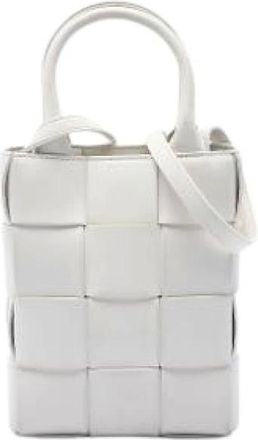 Bottega Veneta Pre-owned Cuir sacs-ports-paule - Femme - Pre-owned - Blanc - Taille: ONE Size