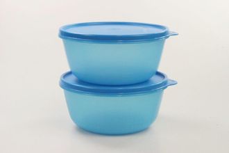 Tupperware K&uuml;hlschrank Clarissa 1,5 L (2) Panorama Box Hit-Parade blau Dose