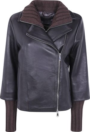 The Jackie Leathers Leather Jacket With Gilet Gemini