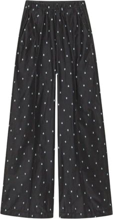 Forte_Forte Femme, Pantalons, Noir, Taille: 38 FR Pantalon large paillet&eacute;