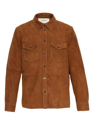 Zadig&Voltaire Hemd aus Leder - Braun