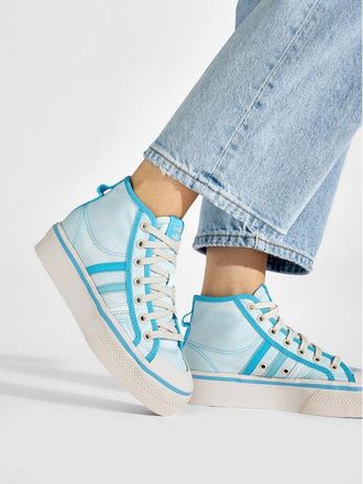 adidas Sneakers aus Stoff Nizza Platform Mid GX4604 Blau