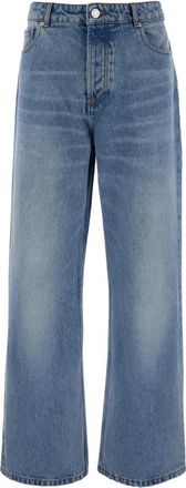 Ami Jean Large avec Patch Logo - Homme - Jeans - Bleu - Taille: W34