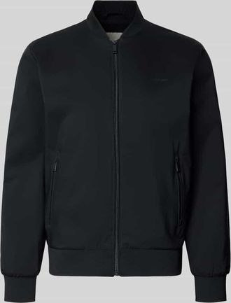 Calvin Klein Bomberjacke mit Rei&szlig;verschlusstaschen Modell MATTE
