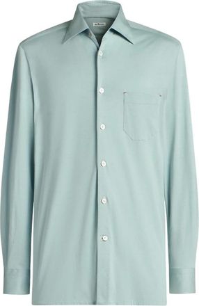 Kiton Homme, Chemises, Bleu, Taille: 3XL Cotton Jersey Shirt