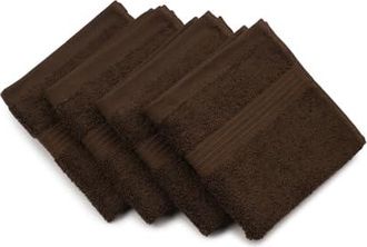 G&ouml;zze New York Essuie-Mains, Lot de 4, Doux et absorbant, 100% Coton, 30 x 30 cm - Mocca