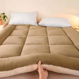 Generic Boden-Futon-Matratze, hautfreundlicher weicher Stoff, aufrollbare weiche Tatami-Schlafmatte, faltbares Design, sehr gut geeignet für Verschiedene Matr