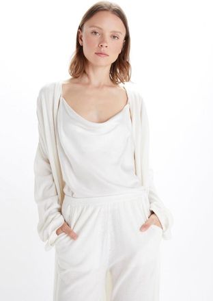 Neu Nomads Damen vegan Top Camisole Rundhalsausschnitt Schneewittchen