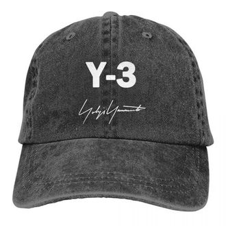 Generic Casquette de baseball vintage Y3 Yohji noire pour homme et femme, casquette de soleil d&eacute;lav&eacute;e vieillie, toutes saisons, voyage, chapeau non structur&eacute;,