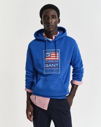 GANT Hoodie GRAPHIC SWEAT HOODIE Grafische GANT-Stickerei auf der Brust