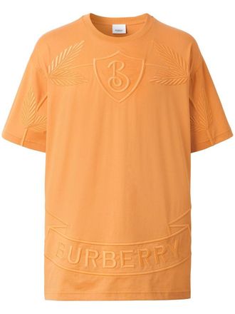Burberry sweat à logo Oak Leaf Crest brodé - Orange