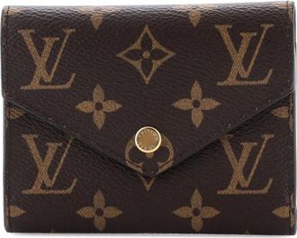 Louis Vuitton Lou Wallet Monogram Canvas with Leather small wallets - Braun