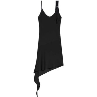 Courr&egrave;ges Asymmetrisches Kleid mit Knoten - - Dresses - Damen - Blau - S