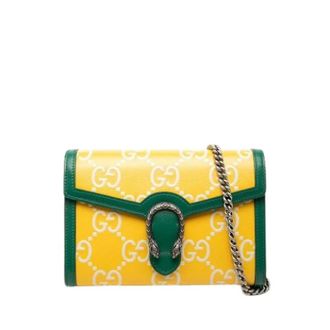 Gucci Sac bandouli&egrave;re bicolore Pre-owned - Femme - Pre-owned - Jaune - Taille: ONE Size