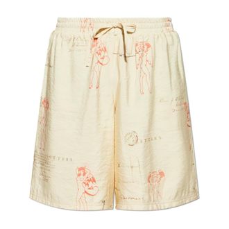 Misbhv Misbhv, Homme, Shorts, Jaune, Taille: L Printed Drawstring Shorts