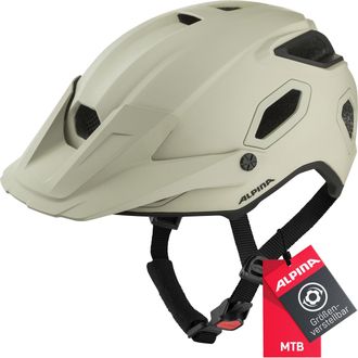 Alpina Alpina COMOX - Widerstandsfähiger, Stoßabsorbierender & Anpassbarer Enduro Fahrradhelm Mit kurzem Schild Für Erwachsene, Mojave-Sand matt, 57-62 cm