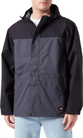 Dickies Herren, Dickies Wasserdichte Regenjacke, Holzkohle, XXL