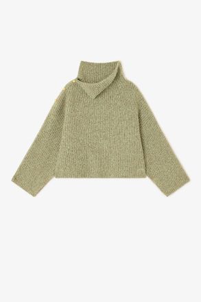Ganni Pull en mohair vert - Pour Femme