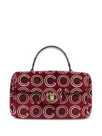 Chanel sac cabas Coco en velours (2002) - Rouge