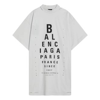 Balenciaga Kurz&auml;rmeliges T-Shirt mit Rundhalsausschnitt - - Tops - Damen - Wei&szlig; - S