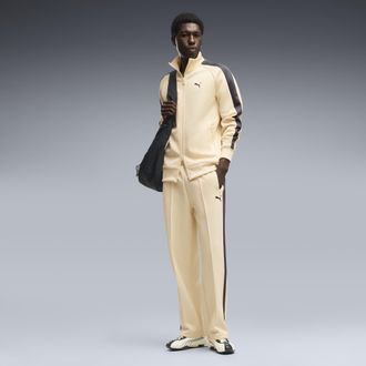 Puma Pantalon de surv&ecirc;tement d&eacute;contract&eacute; T7 ALWAYS ON Homme, V&ecirc;tements, Jaune, XXL