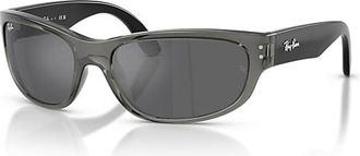 Ray-Ban Balorama Kids Bio-based Sonnenbrillen Schwarz Fassung Silber Glas 55-16