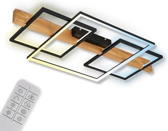 Briloner LED Deckenlampe mit Fernbedienung, stufenlos dimmbar, 3 Stufen Schaltung, LED Lampe, Deckenleuchte, Wohnzimmerlampe, Schlafzimmerlampe, Küchenlampe, 7